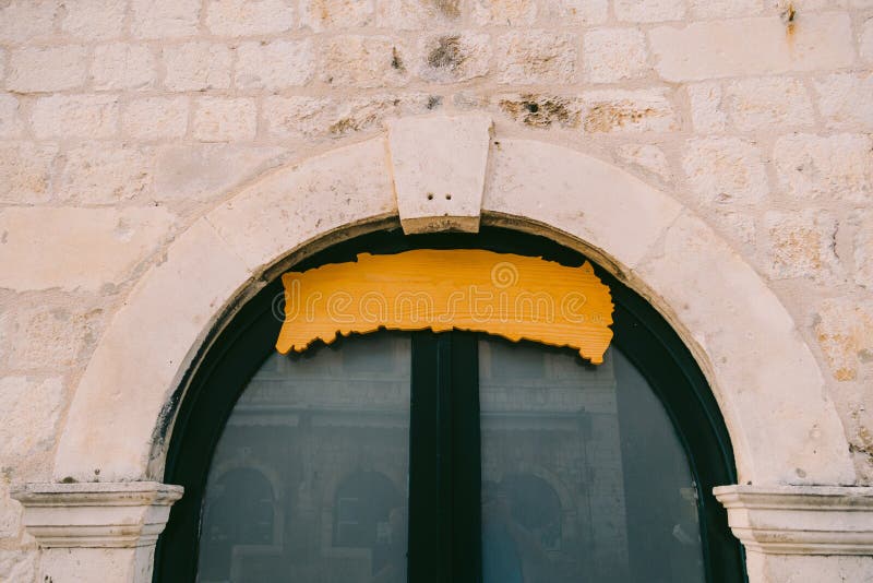 Board for Inscriptions on the Wall of a Building Stock Photo - Image of ...