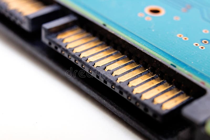 Board Inside a Computer Hard Drive Closeup Stock Image - Image of ...