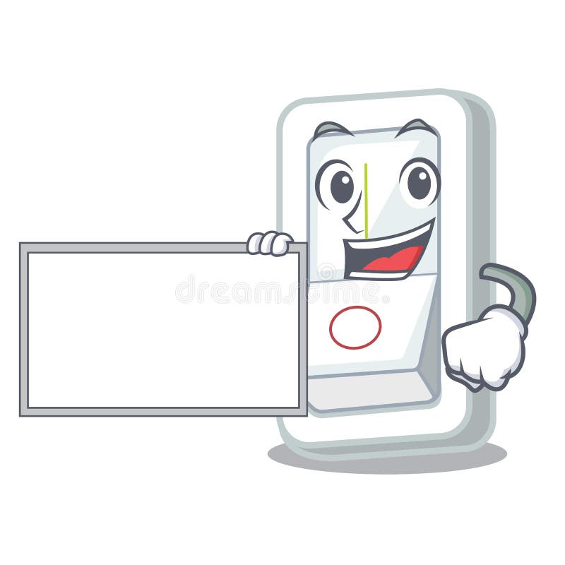 With Board Light Switch in the Cartoon Shape Stock Vector ...