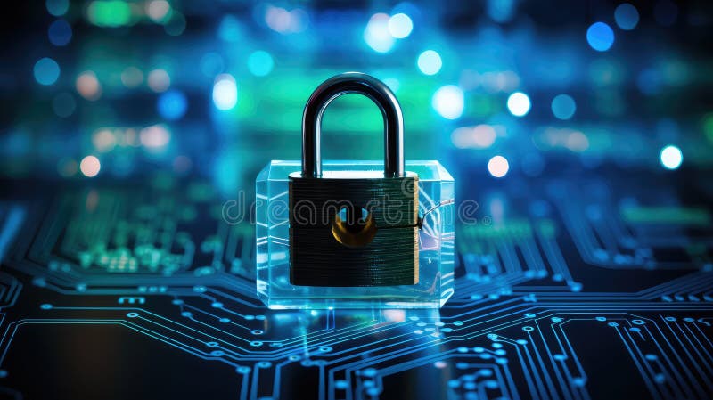 Board lock data stock illustration. Illustration of connectivity ...