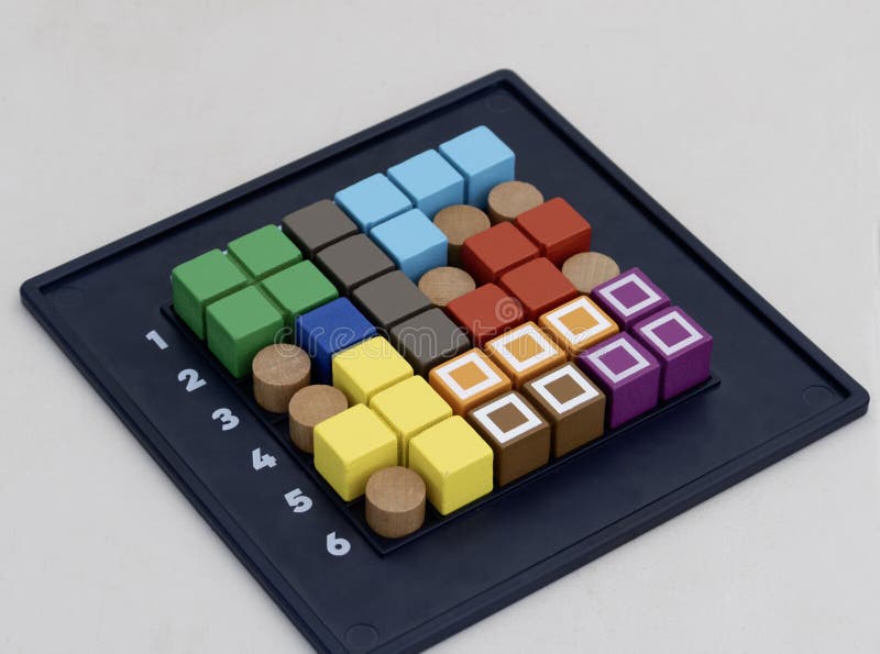 Board Logic Game for Children and Adults. Stock Image - Image of snack ...