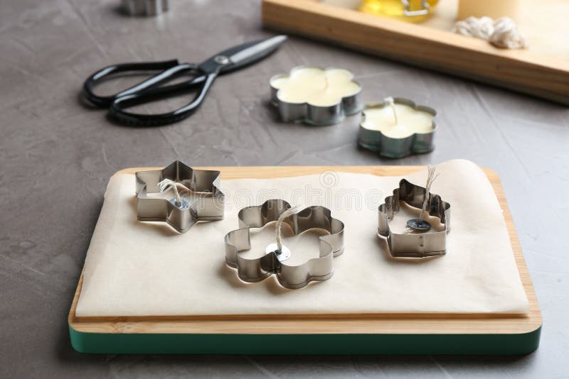 Board with Materials for Making Handmade Candles Stock Photo - Image of ...