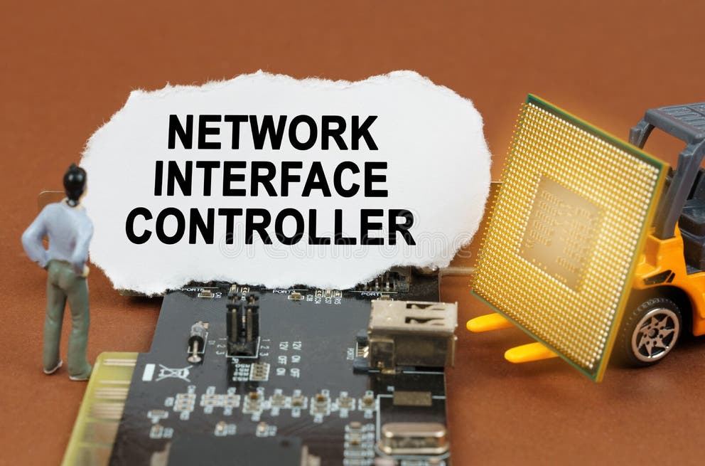 On the Board with Microcircuits Lies a Paper Plate with the Inscription ...