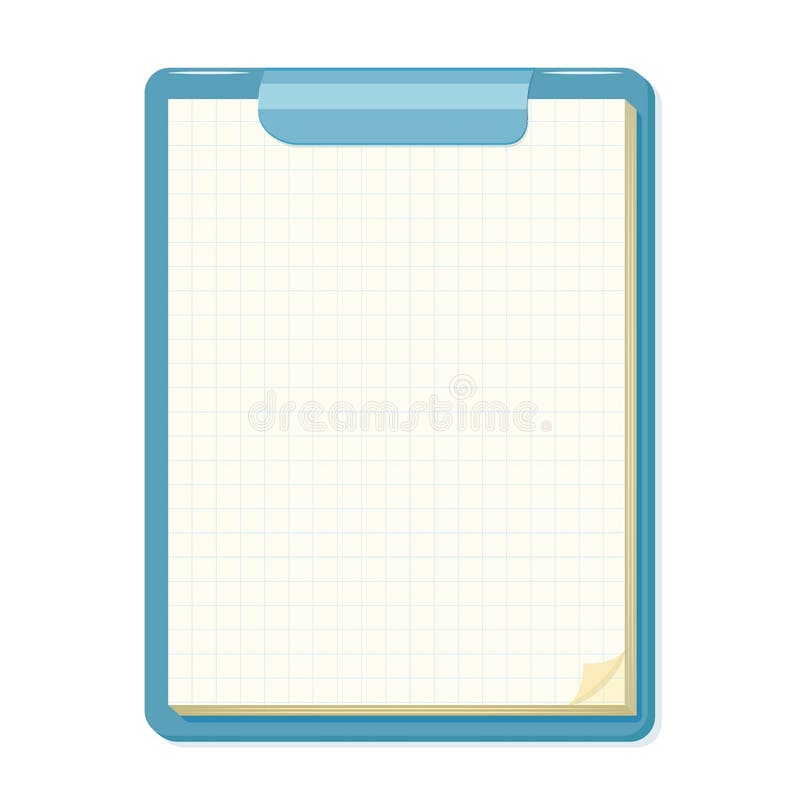 Board for Notes with Paper Sheet in the Cells. Clipboard with Empty ...