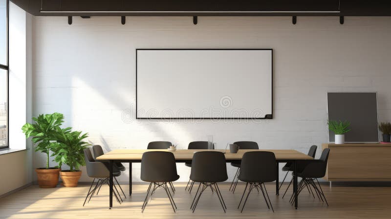 Board office black stock illustration. Illustration of presentations ...