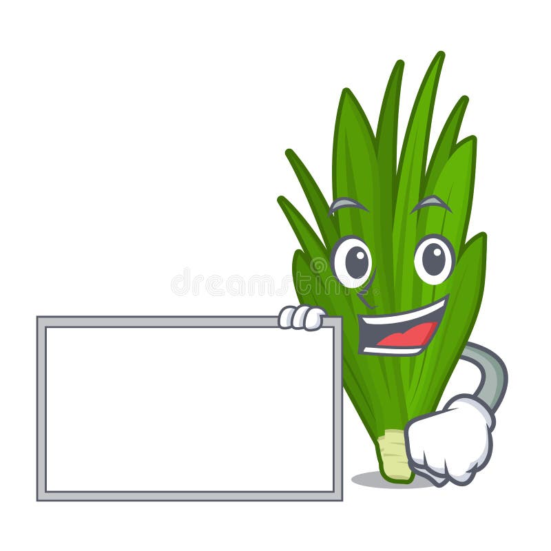 With Sign Pandan Leaves Isolated in the Cartoon Stock Vector ...