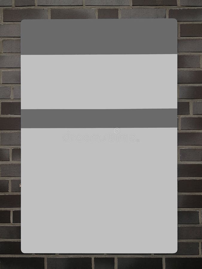 Board, Poster on a House Wall for Own Text Stock Image - Image of ...