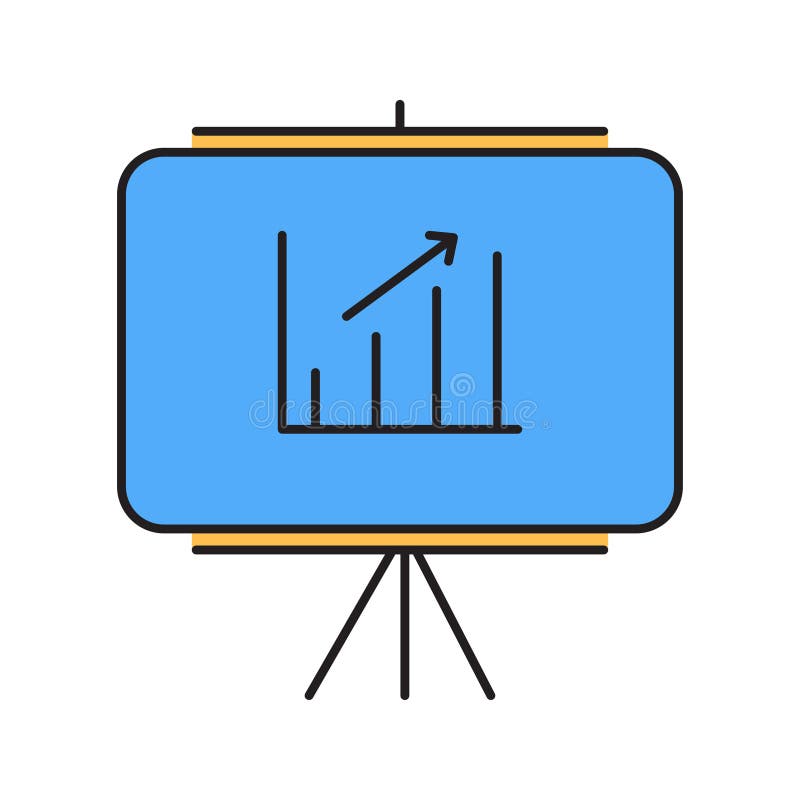 Board, Presentation Board, Office Presentation Board Icon Stock Vector ...