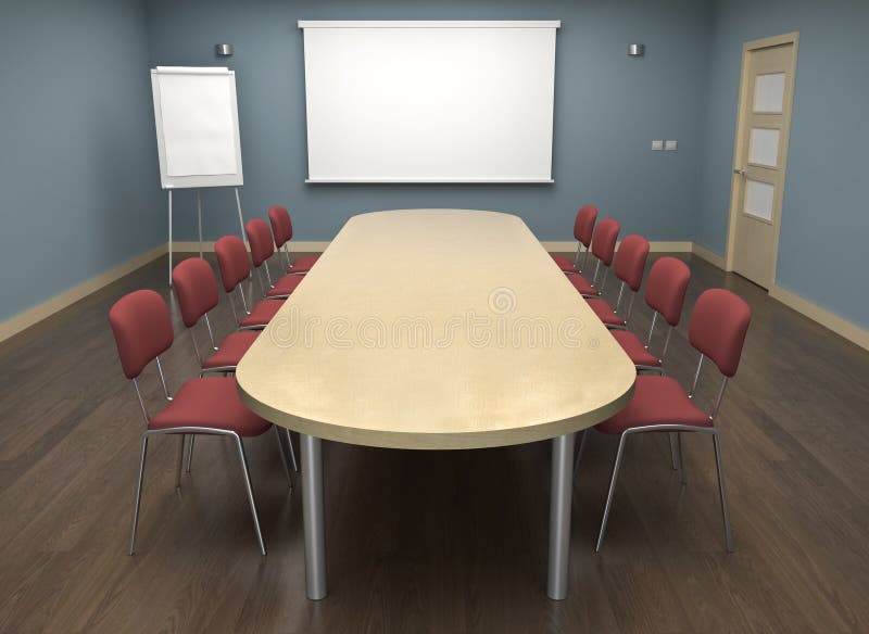 Office-room, presentation stock illustration. Illustration of room ...