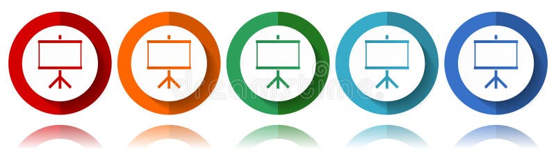 Board, School, Education, Presentation Concept Vector Icons ...