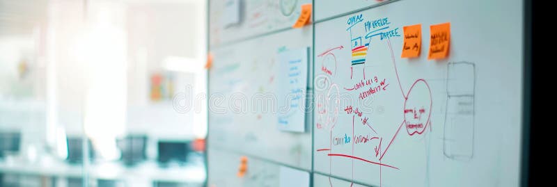 Board with Short Notes and Diagrams Highlighting Clarity of Educational ...