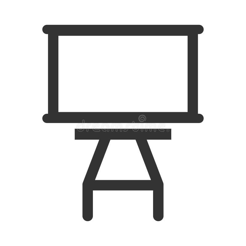 Board stand icon stock illustration. Illustration of canvas - 270349389