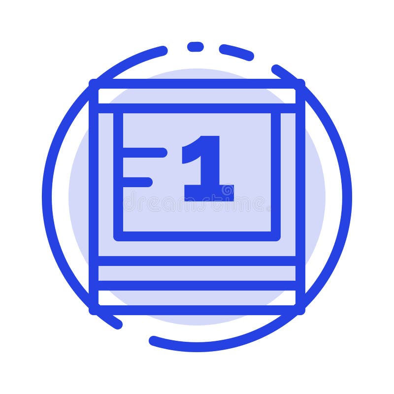 Board, Study, Education, School Blue Dotted Line Line Icon Stock Vector ...