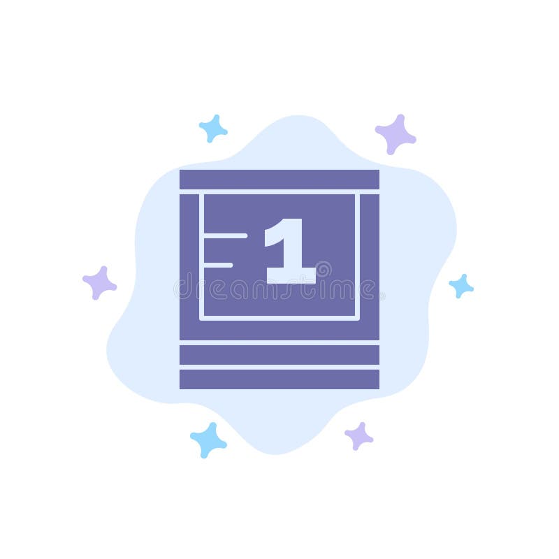 Board, Study, Education, School Blue Icon on Abstract Cloud Background ...