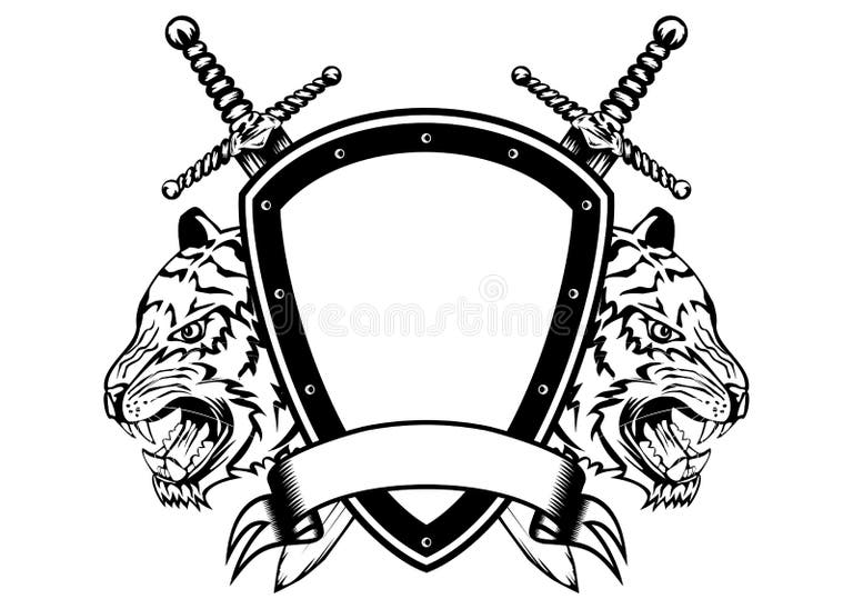 Heraldic Tiger Stock Illustrations – 610 Heraldic Tiger Stock ...