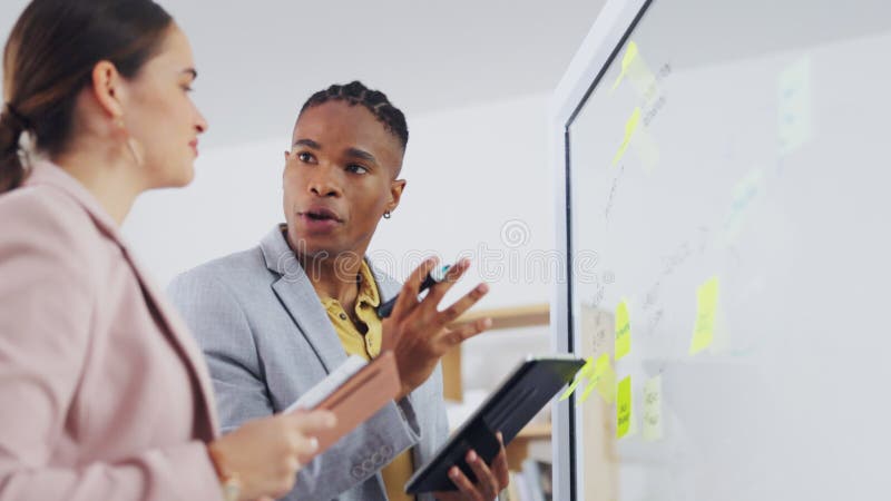 Board, Tablet and Business Team Collaboration, Communication and ...