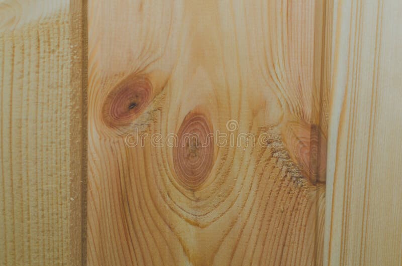 Board with Three Knots and a Wavy Structure Stock Photo - Image of ...