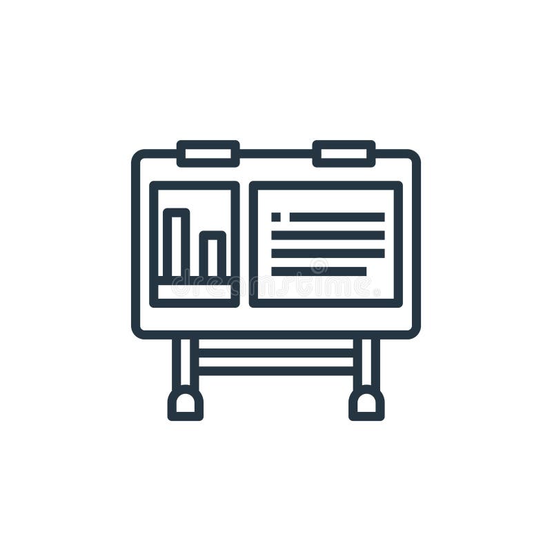 Board Vector Icon. Board Editable Stroke. Board Linear Symbol for Use ...