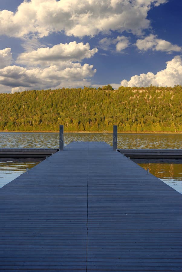 Board Walk into the Bay Captured during the Golden Hour, Manitoulin ...