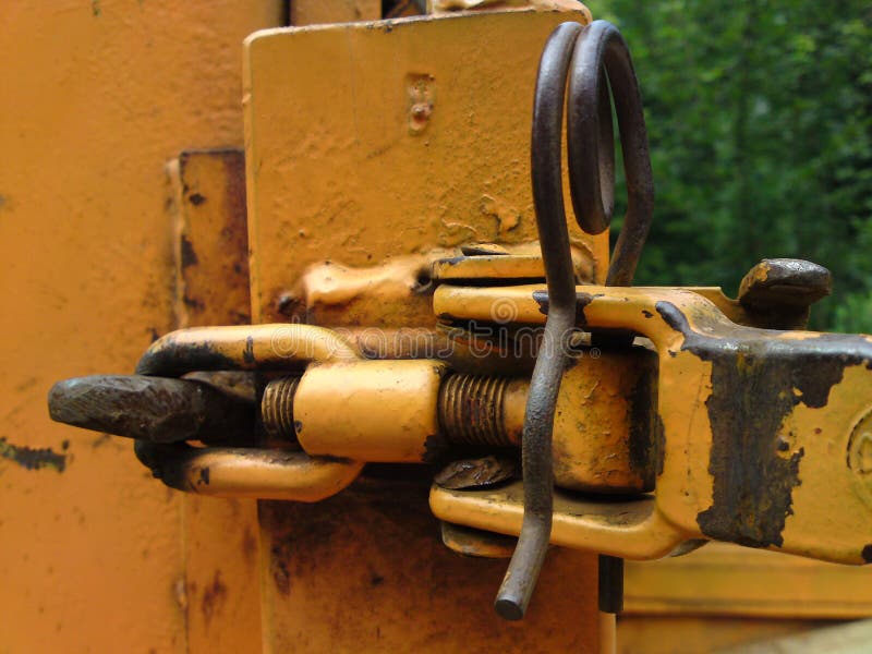Board Wall Lock from the Trailer Stock Image - Image of agricultural ...