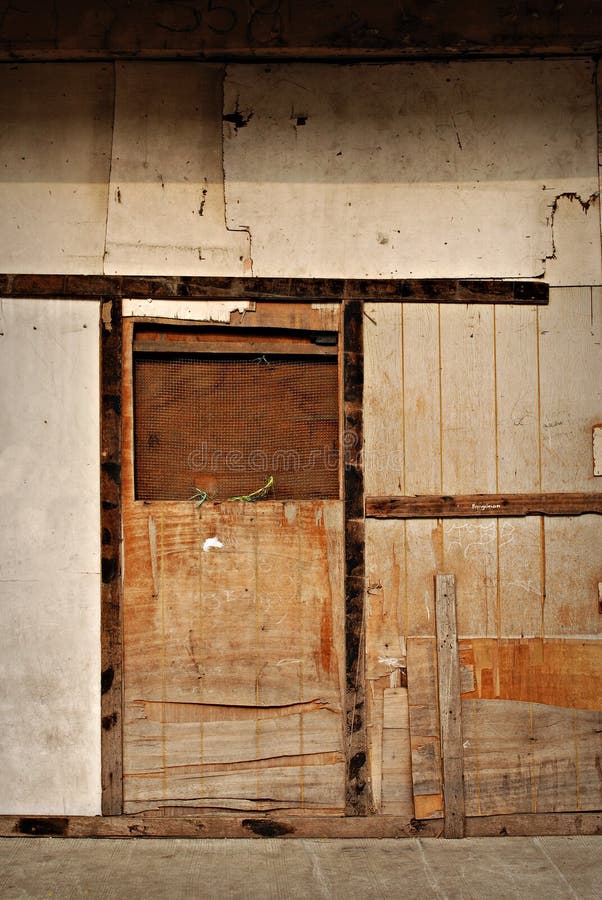 Boarded Up Old Door stock photo. Image of background - 14525308