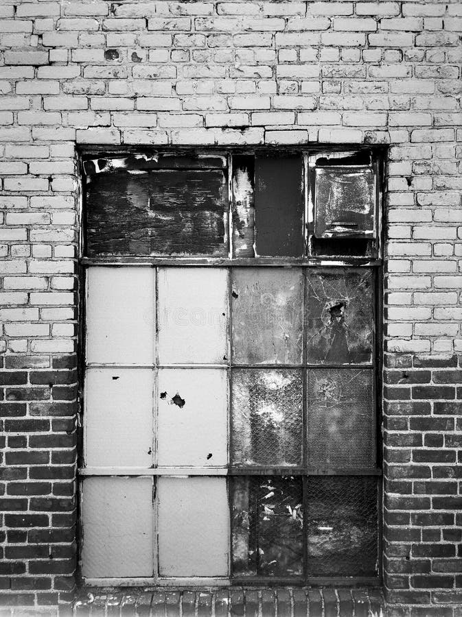 Boarded Up Warehouse Window Stock Photo - Image of design, pane: 27450444