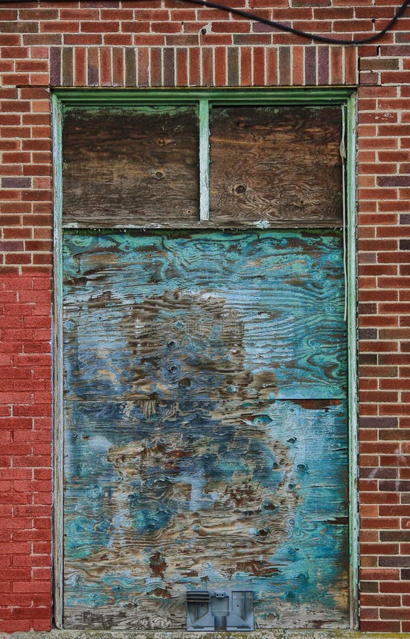 Boarded Up Window in Brick Building Stock Photo - Image of closed ... Boarded Up Window in Brick Building Stock Photo - Image of closed ...