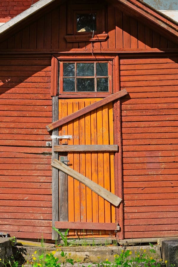 Boarded up wooden door stock image. Image of flaking - 72247029