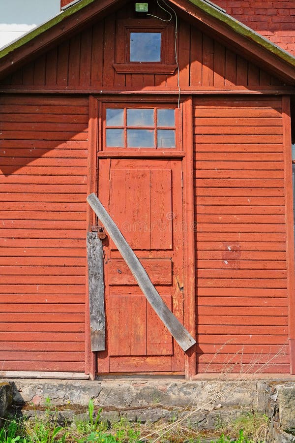 Boarded up wooden door stock image. Image of flaking - 72247029