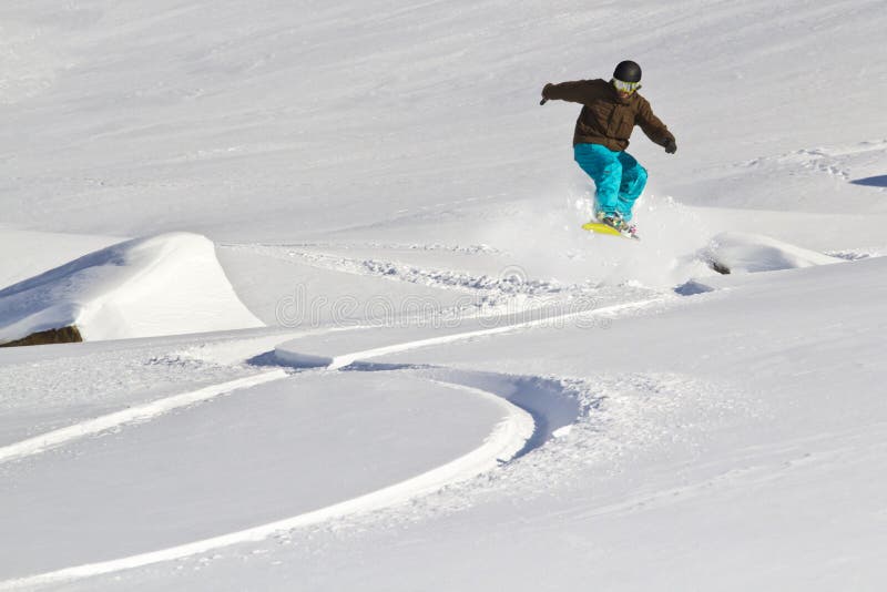 Snow boarder stock image. Image of motion, action, powder - 1735389
