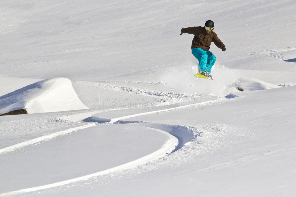 Boarder jump stock image. Image of boarding, backcountry - 22917407