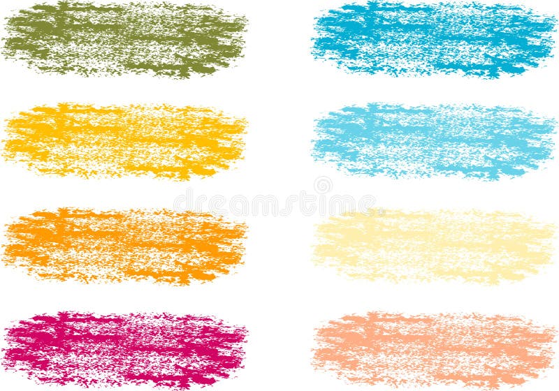Summer Edition Colorful Abstract Splatter Design Brush Strokes Set ...