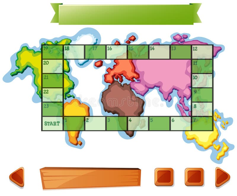 World Boardgame Template Stock Illustrations – 85 World Boardgame ...