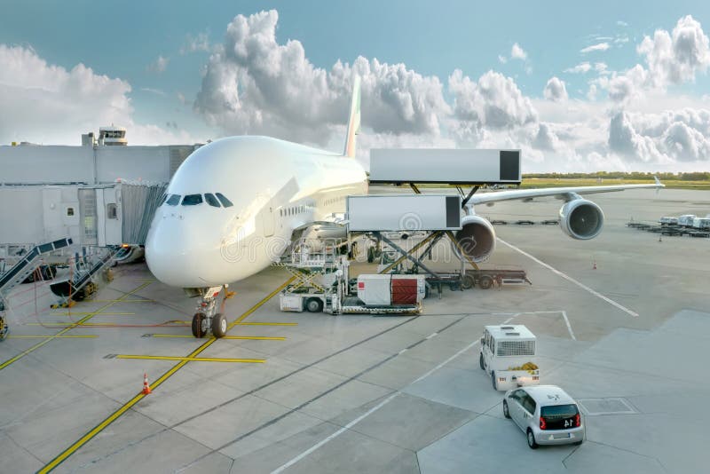 Boarding a big Airbus stock photo. Image of aircraft - 94102668