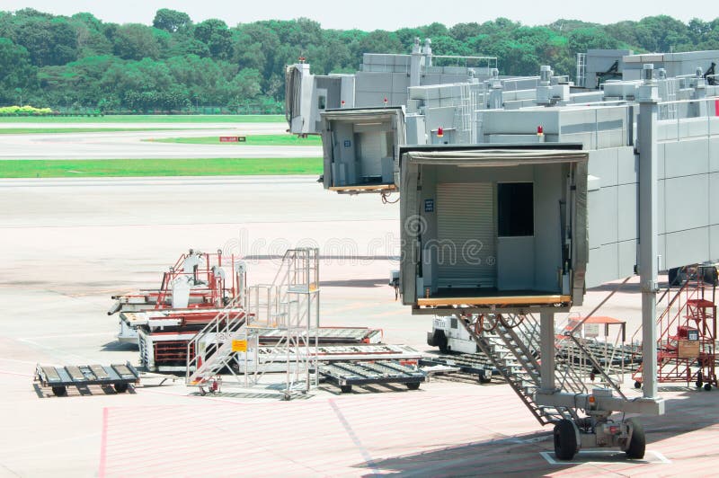 Boarding Bridge stock image. Image of airline, airplane - 19246369