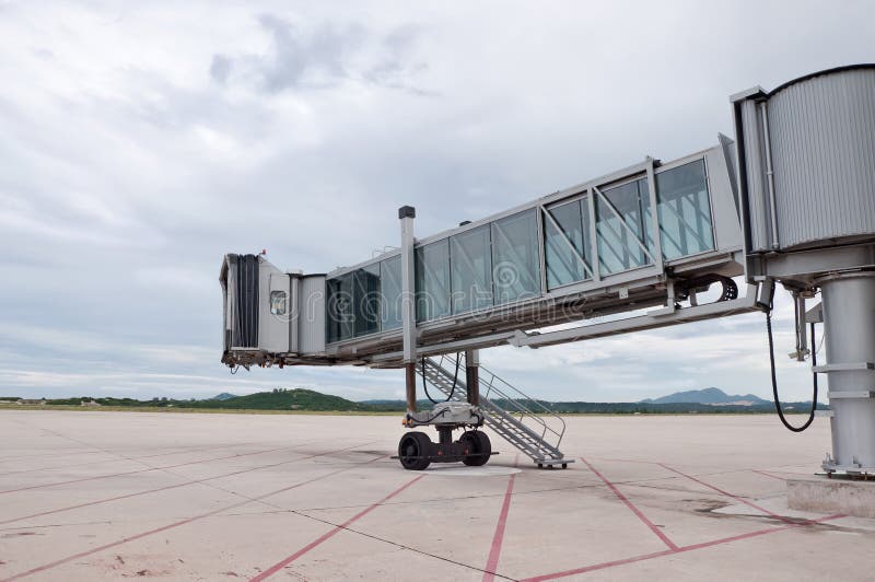 Boarding Bridge stock image. Image of rubber, stripes - 21312215
