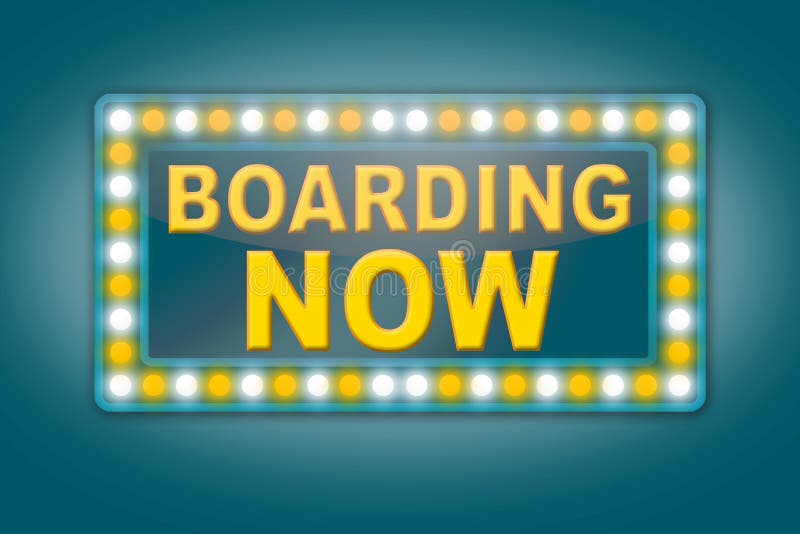 Boarding Signage Stock Illustrations – 268 Boarding Signage Stock ...
