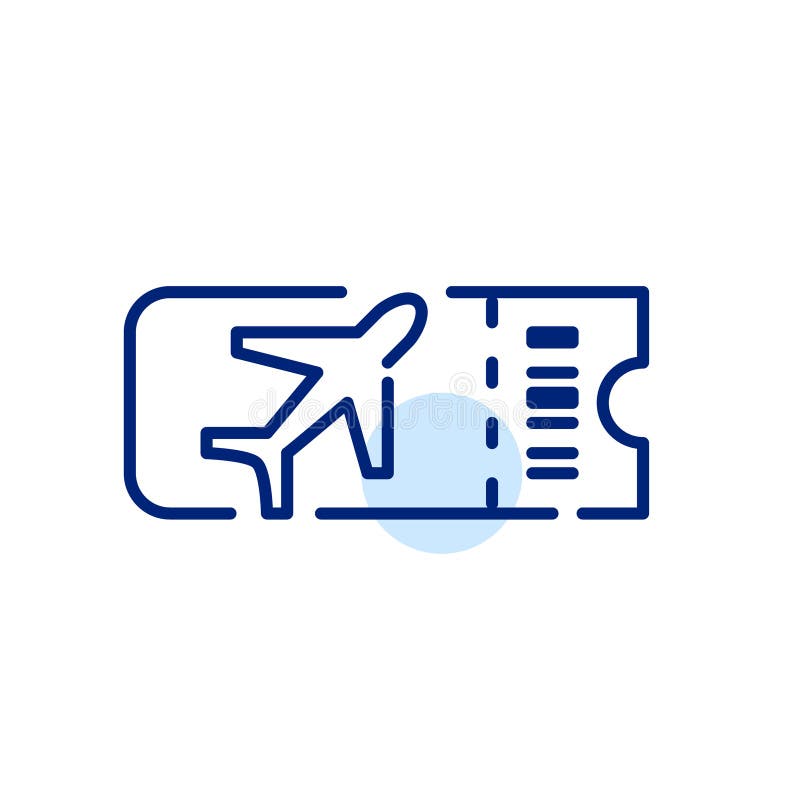 Boarding Pass with Barcode. Flight Ticket Stock Vector - Illustration ...