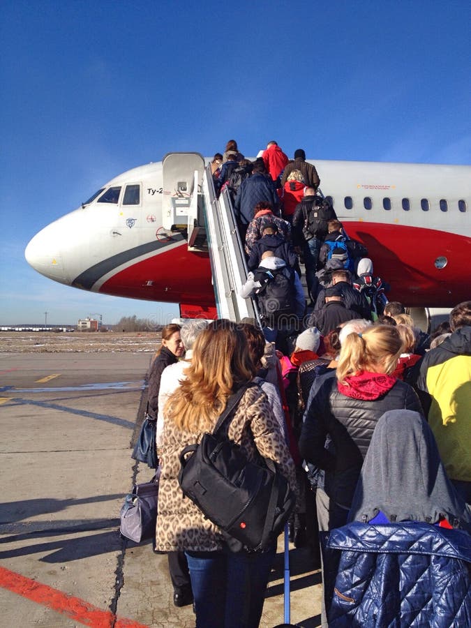 Boarding on the plane editorial photo. Image of boarding - 52585031