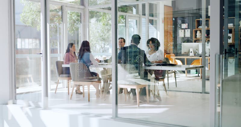 Boardroom, Development and Meeting with Business People in Office for ...