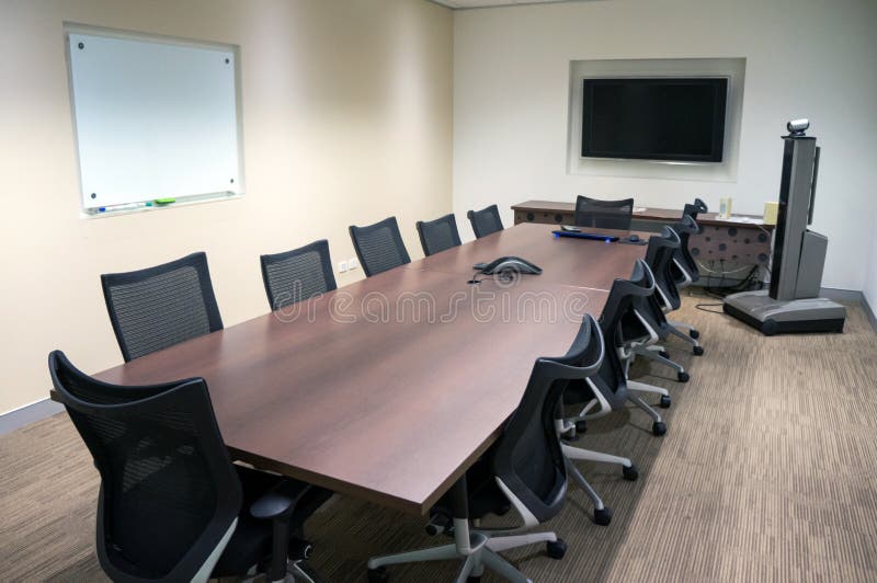 The Boardroom stock photo. Image of phone, fitout, brown - 92326882