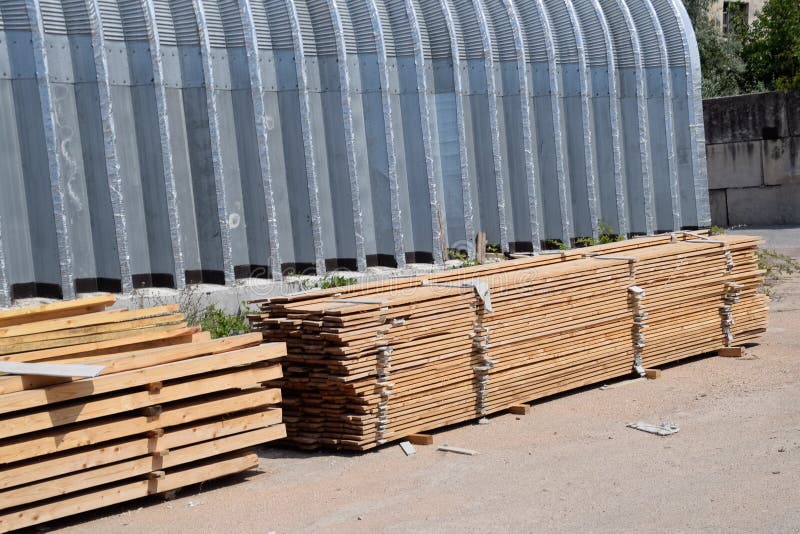 Boards are Built To Be Stored at the Construction Site. Boards for ...