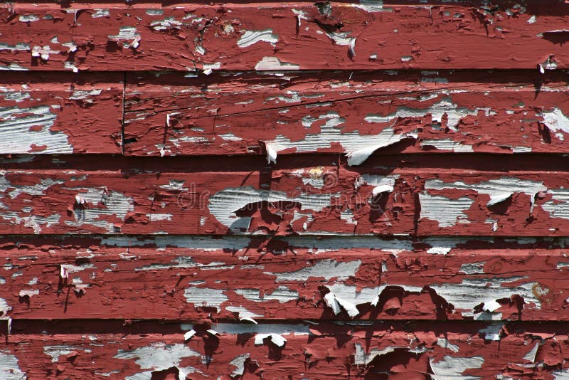 Old Red Barn With Peeling Paint And Vines Stock Photo - Image of ...