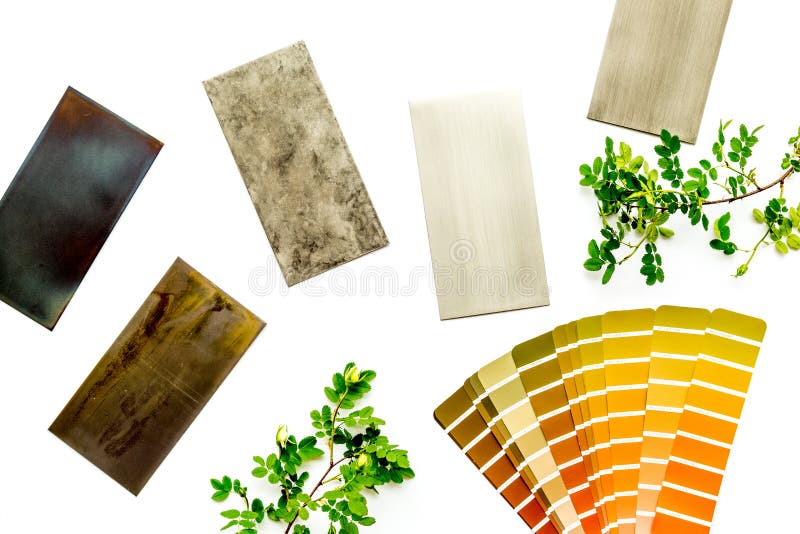 Boards Samples with Color Scheme for Furniture Design Interior ...