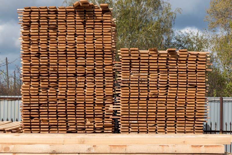 Boards Of Wood Are In The Building Materials Stock Image - Image of ...