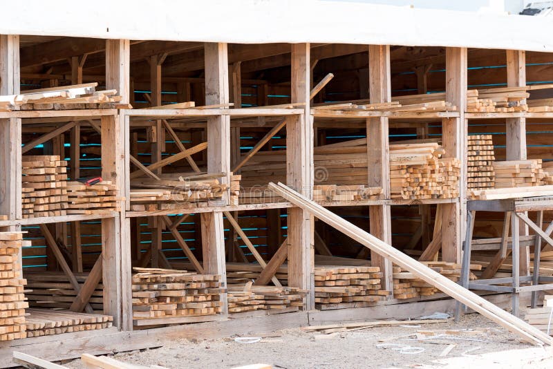 Boards of Wood are in the Building Materials Stock Image - Image of ...