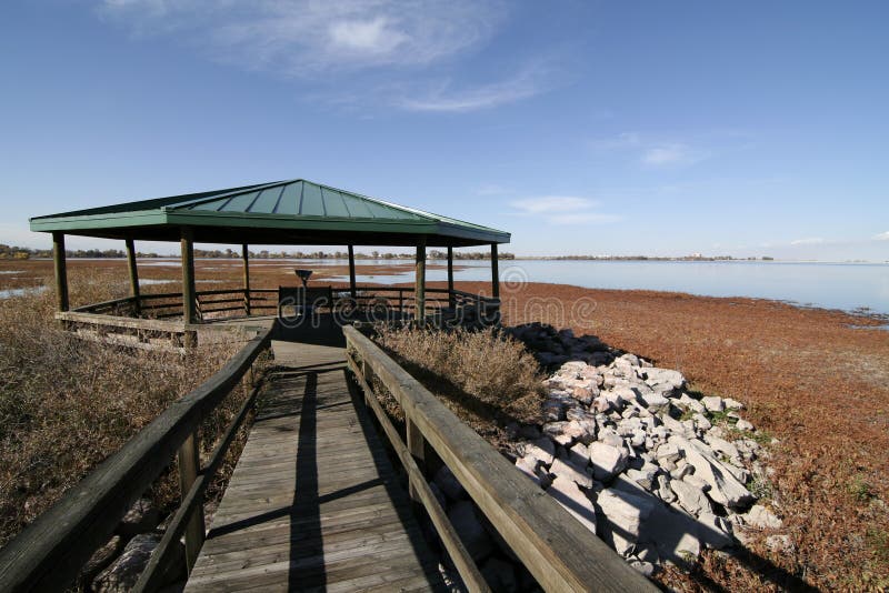 Boardwalk at Barr Lake State Park Stock Image - Image of home ...