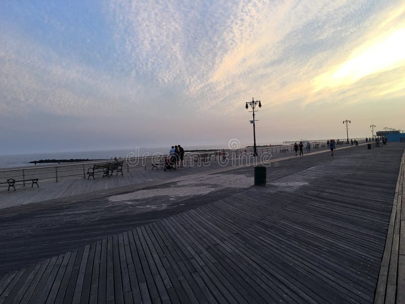 Boardwalk on Brighton Beach Editorial Image - Image of boardwalk ...