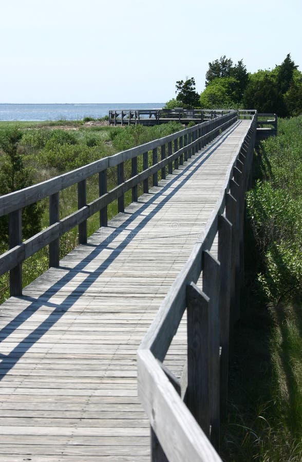 Boardwalk stock image. Image of blue, wooden, hike, pedestrian - 75016373