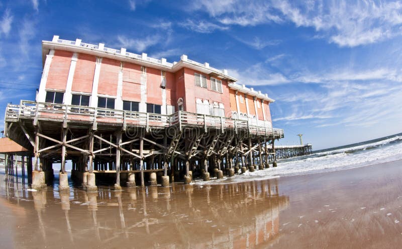 Boardwalk and Pier stock photo. Image of ocean, summer - 12930026